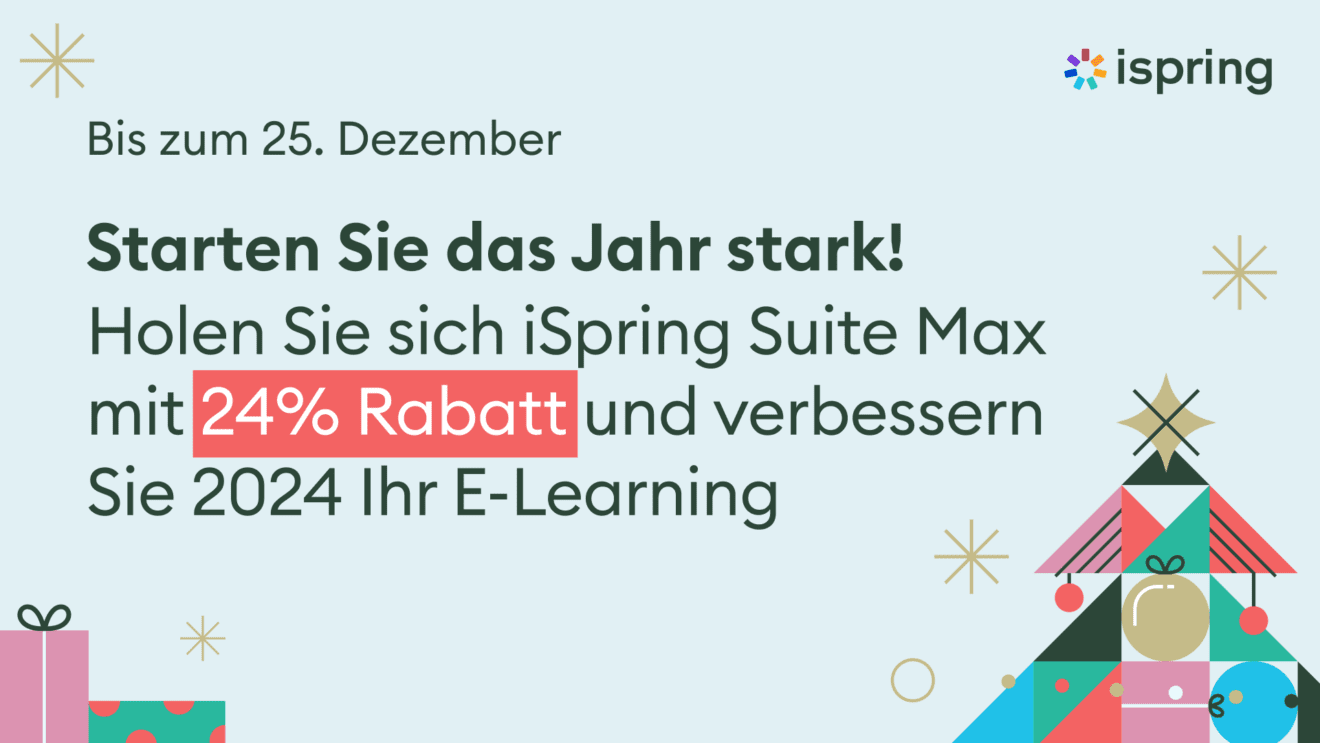 24% sparen mit dem iSpring Suite Max Feiertagsangebot - megasoft IT ...